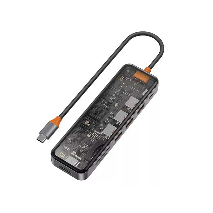 WiWU Cyber Multifunctional 8-in-1 Type C Docking Station | Custom Mac BD